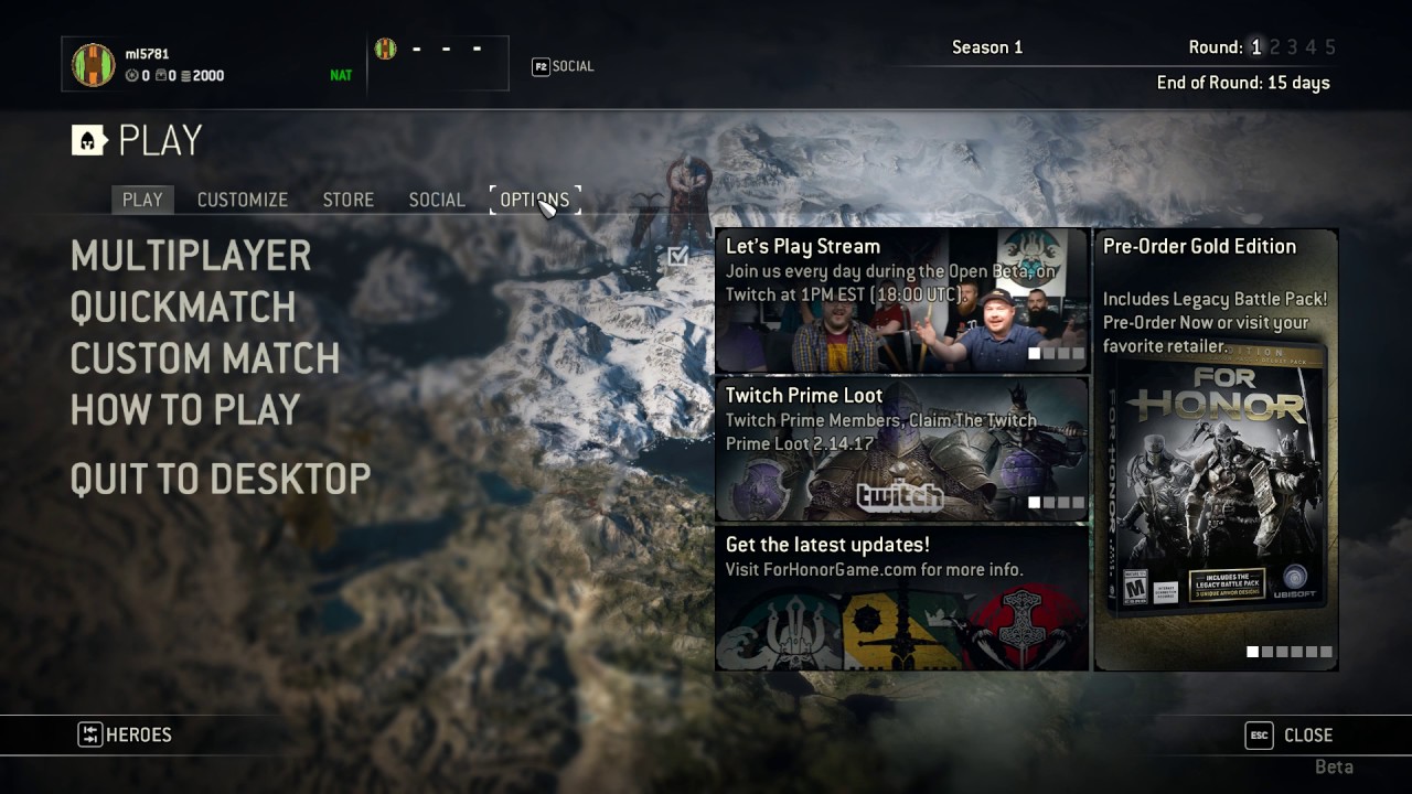 How To Disable Game Mode Interface In For Honor - YouTube