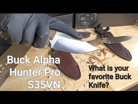Buck Most Wanted Knife Alpha Hunter Pro Drop Point S35VN Review Best Fixed Blade ? @BuckKnives ...