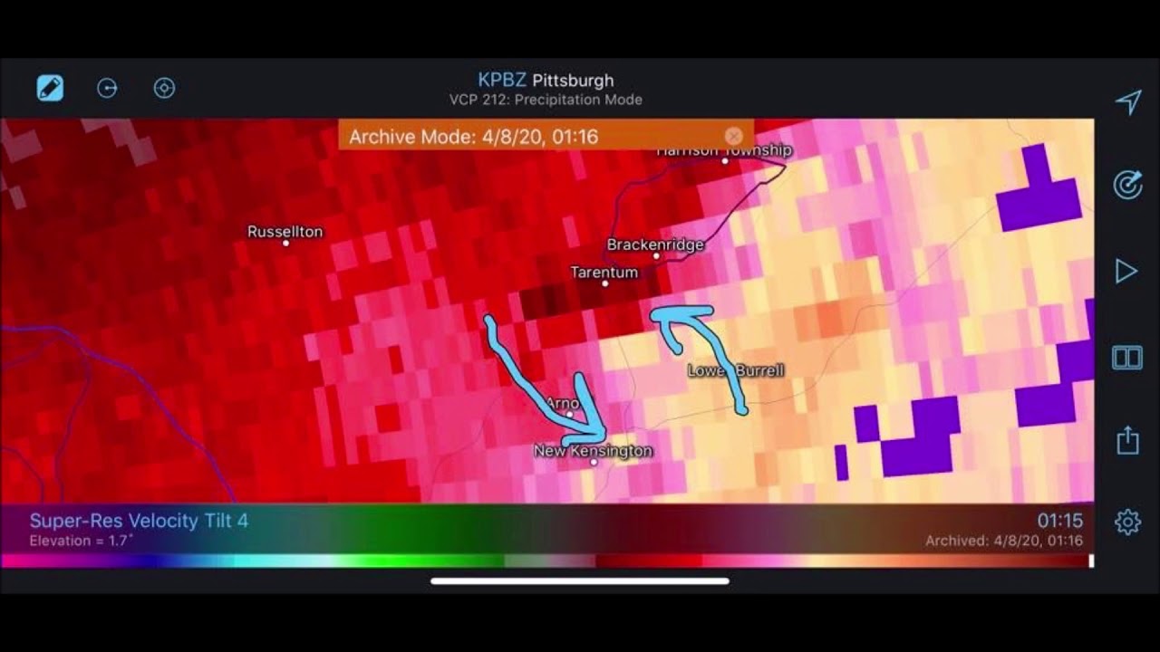 Great Lakes Storm Complex Radar Loop 4-8-2020 - YouTube