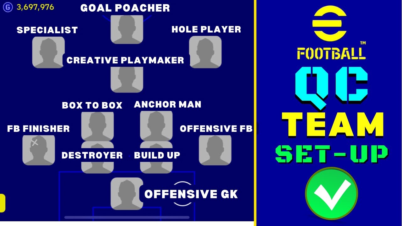 Quick Counter Formation (4213) Team Set-Up in efootball 2023 mobile 🔥 ...