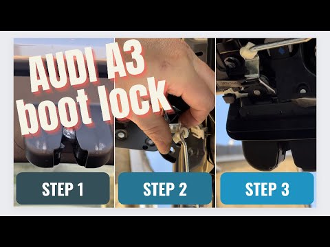 AUDI A3 boot lock/tail gate replacement - YouTube
