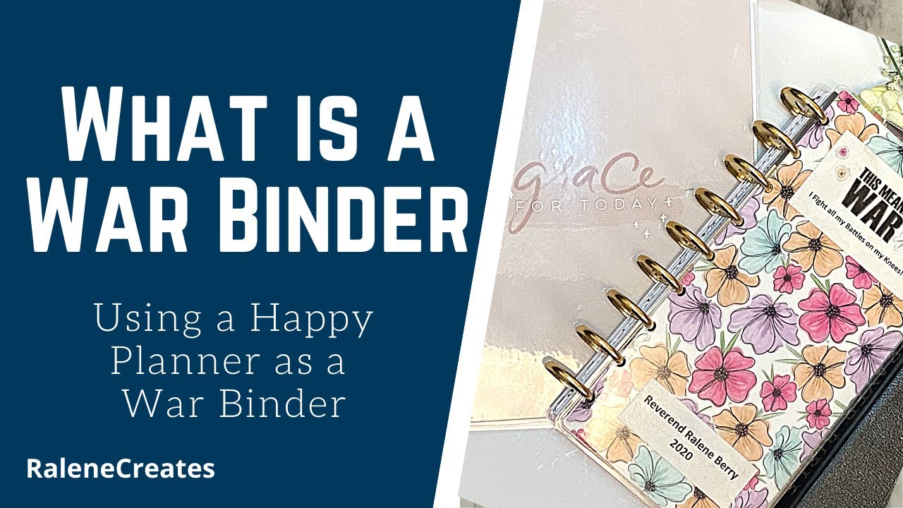 What is a War Binder? | Happy Planner | Faith Planning Preparation ...