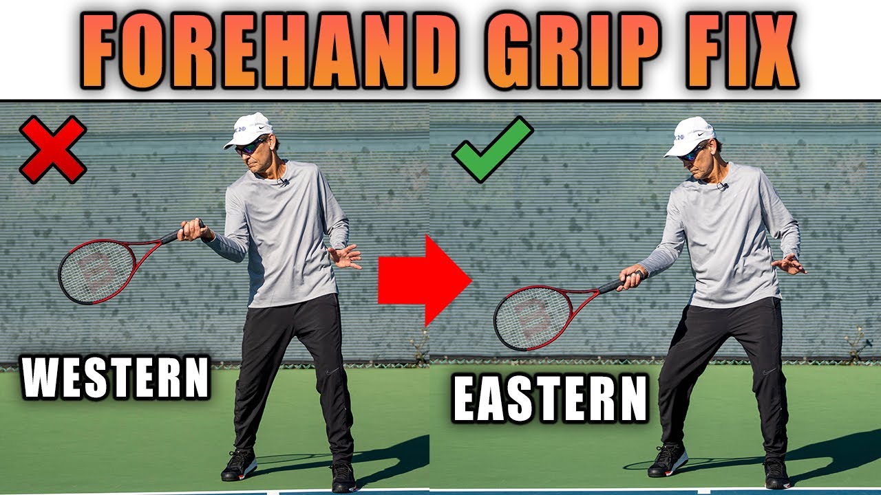 How To Transition To A Better Forehand Grip | Tennis Lesson - YouTube