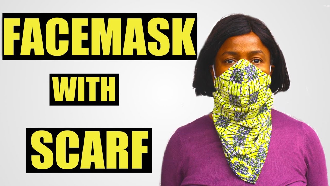 DIY Scarf Facemask ! How to make a scarf facemask - YouTube