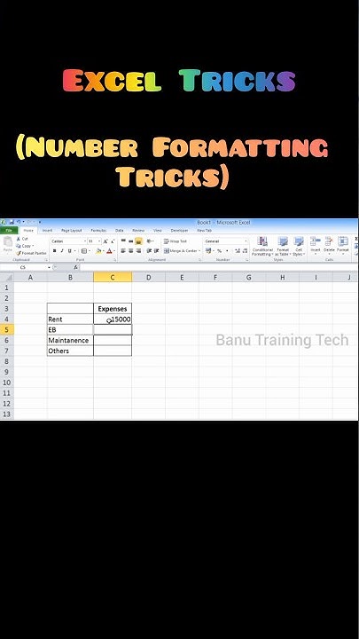 Number Formatting Tricks in Excel | #shorts #excel #excelintamil #btt #ytshortsindia - YouTube