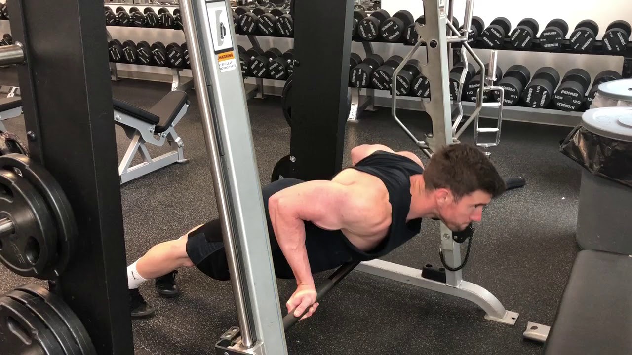 Inverted Bar Supinated Push-up - YouTube