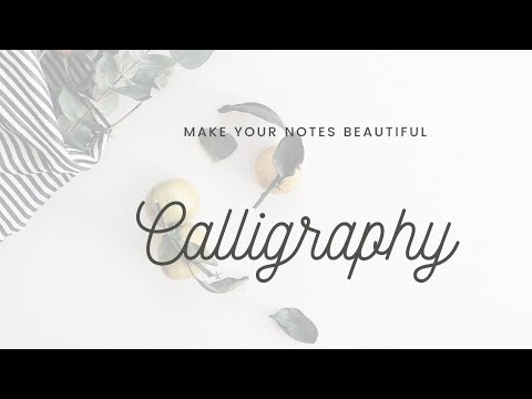 CALLIGRAPHY SESSION-1 - YouTube
