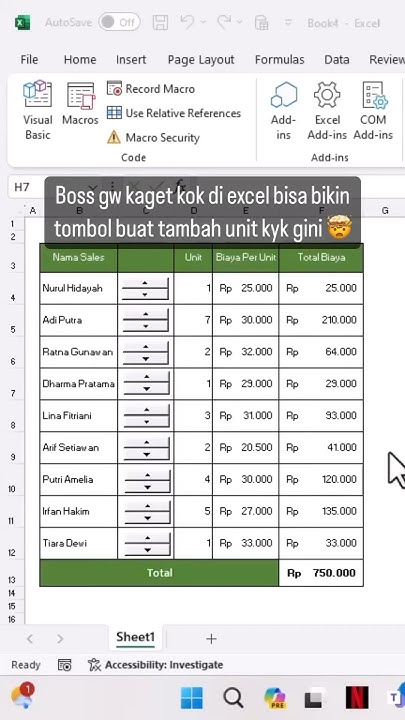 Bikin tombol unit baru di EXCEL #excel #exceltips #tutorexcel #belajarexcel #excelpemula - YouTube