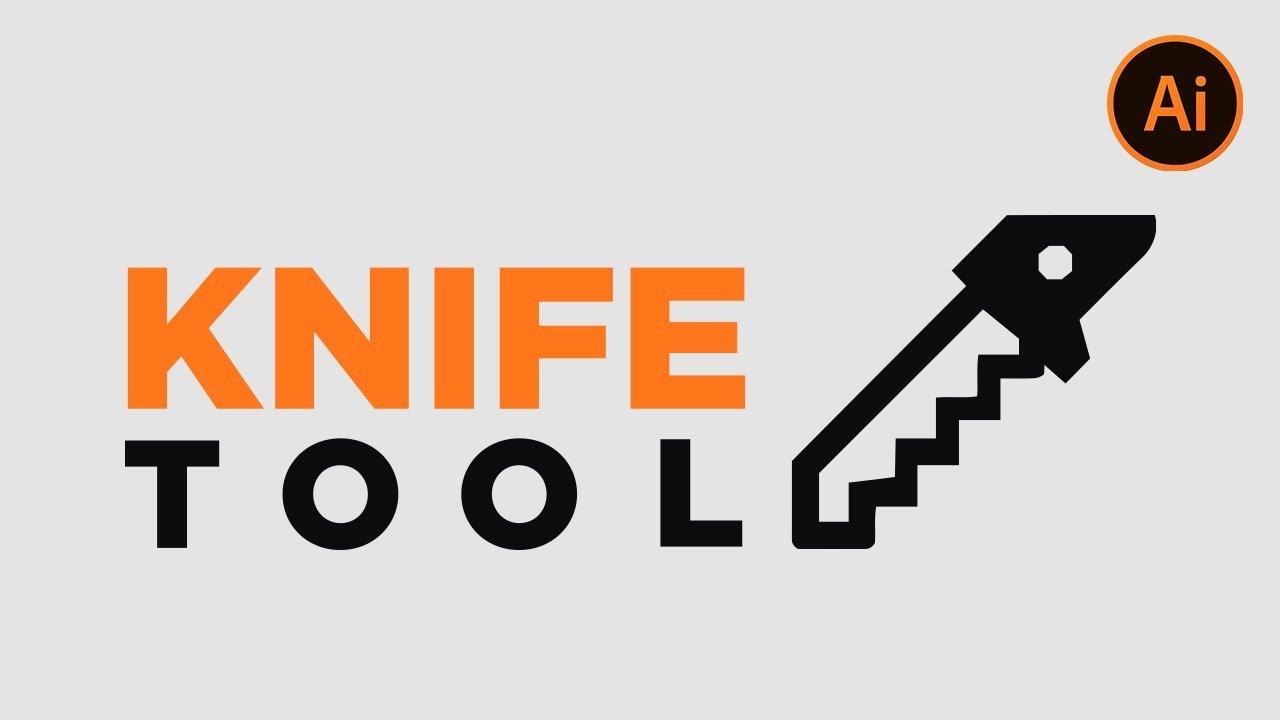 How To Use Knife Tool In Adobe Illustrator | Umair Graphics - YouTube