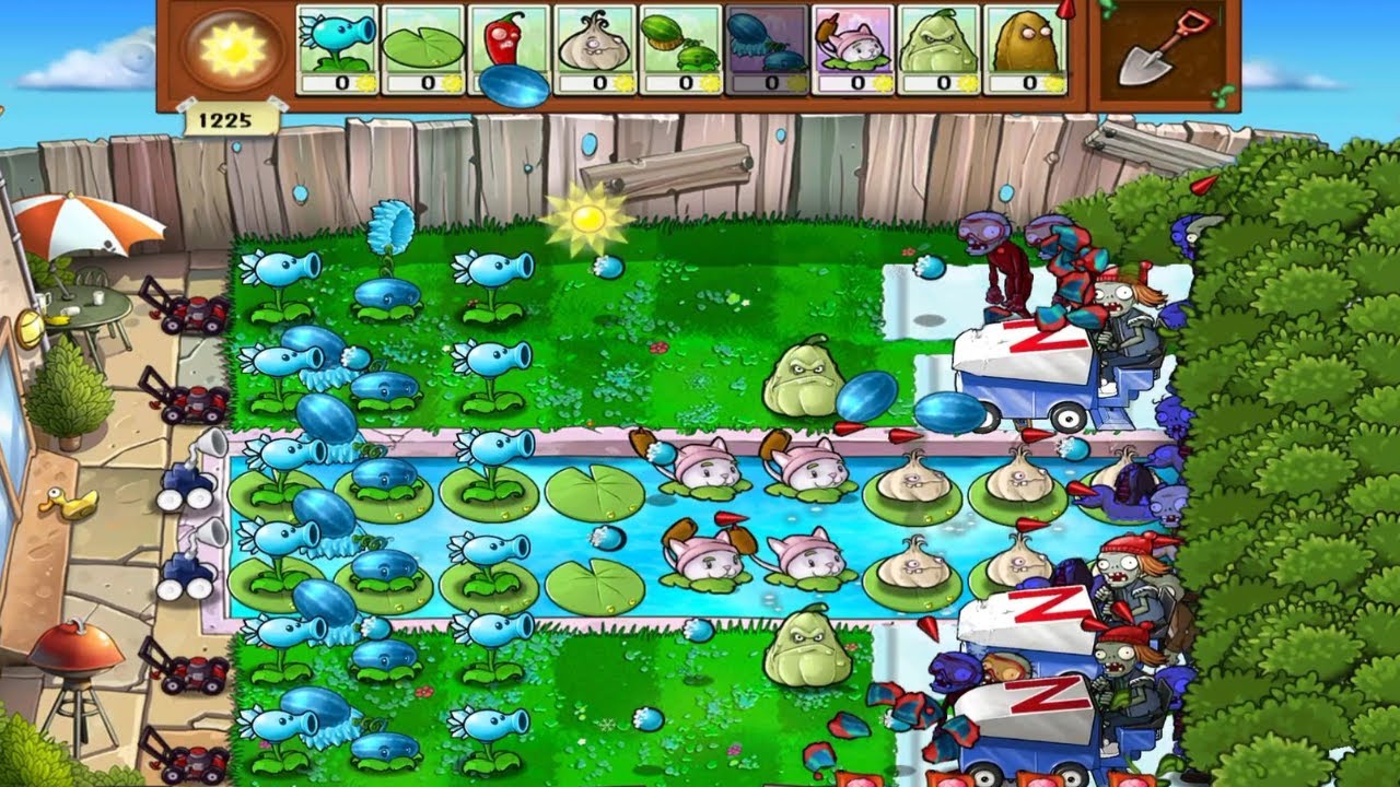 Pvz gameplay pool mod Ep 131 / Plants Vs Zombies - YouTube