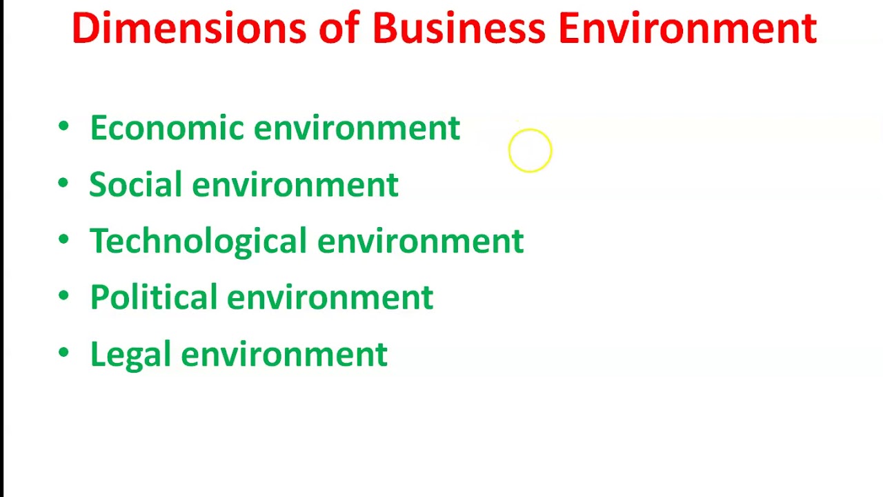 Business Environment-Elements ,Govt. policy changes to industries and ...