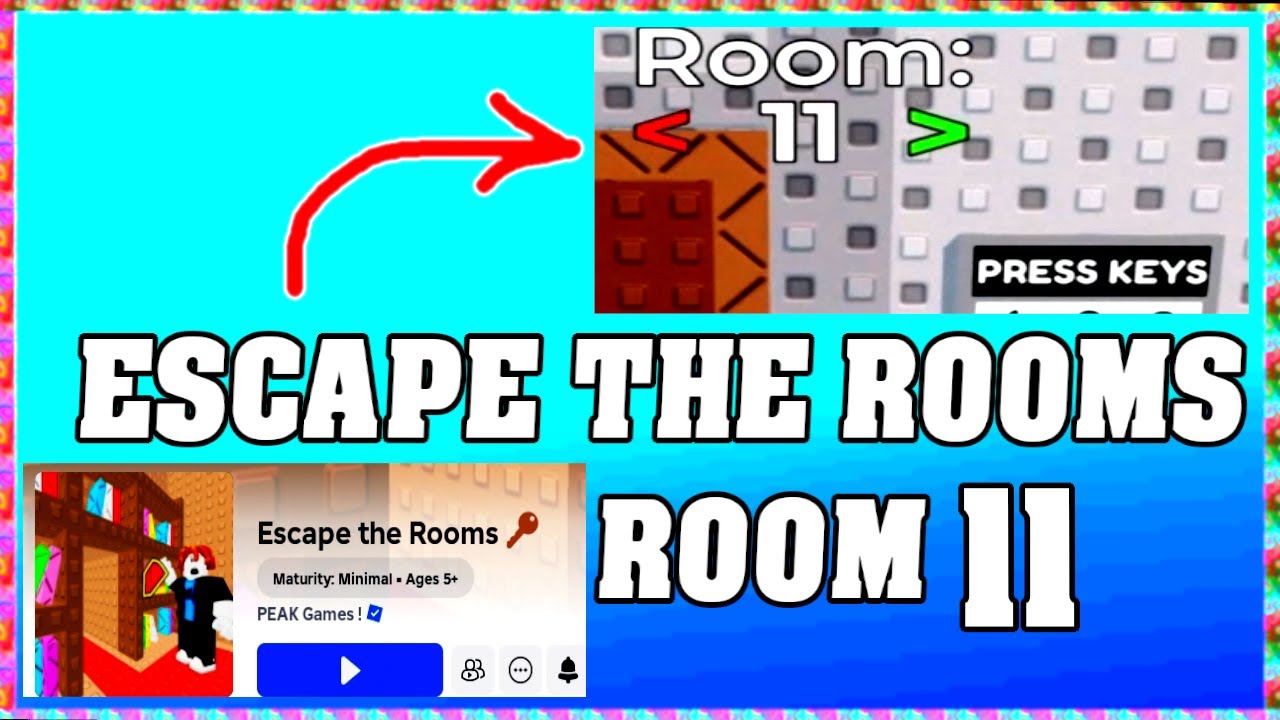 ROOM 11 ESCAPE THE ROOMS Roblox Walkthrough [Full Guide English] - YouTube