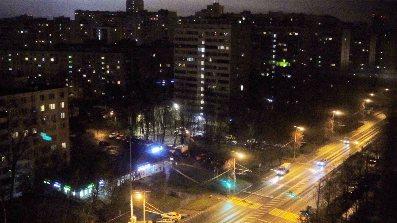 RELAXING SCREENSAVER / 4K / City view night / Big City Lights ...
