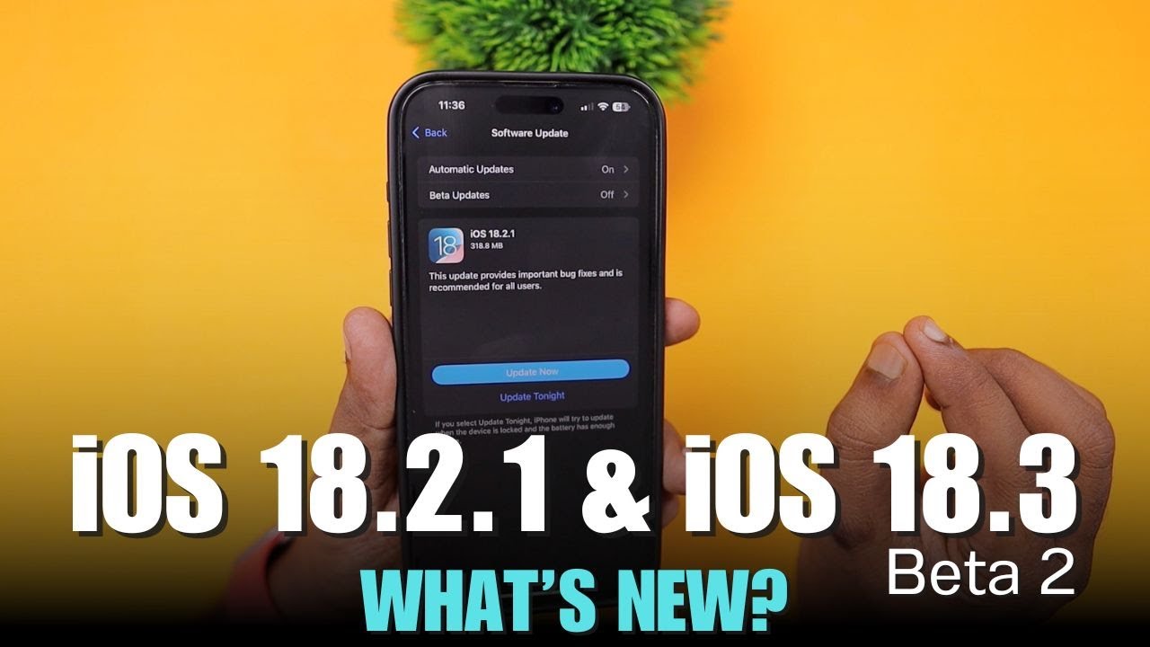 iOS 18.2.1 & iOS 18.3 Beta 2 🔥 UPDATES Released! - YouTube