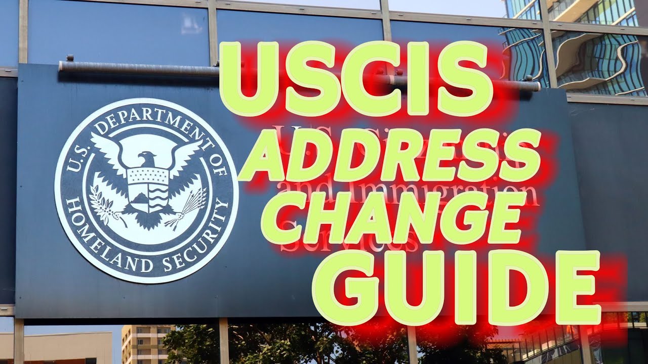 How To Change Your Address With USCIS Online | USA - YouTube