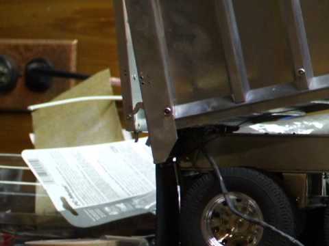 Dump Trailer tailgate latch test - YouTube