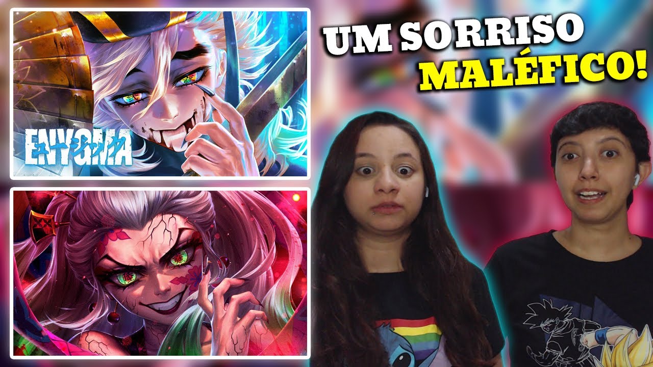 REACT 7 CORES DE MORTE | DOUMA (Kimetsu no Yaiba) e BELA COMO INFERNO ...