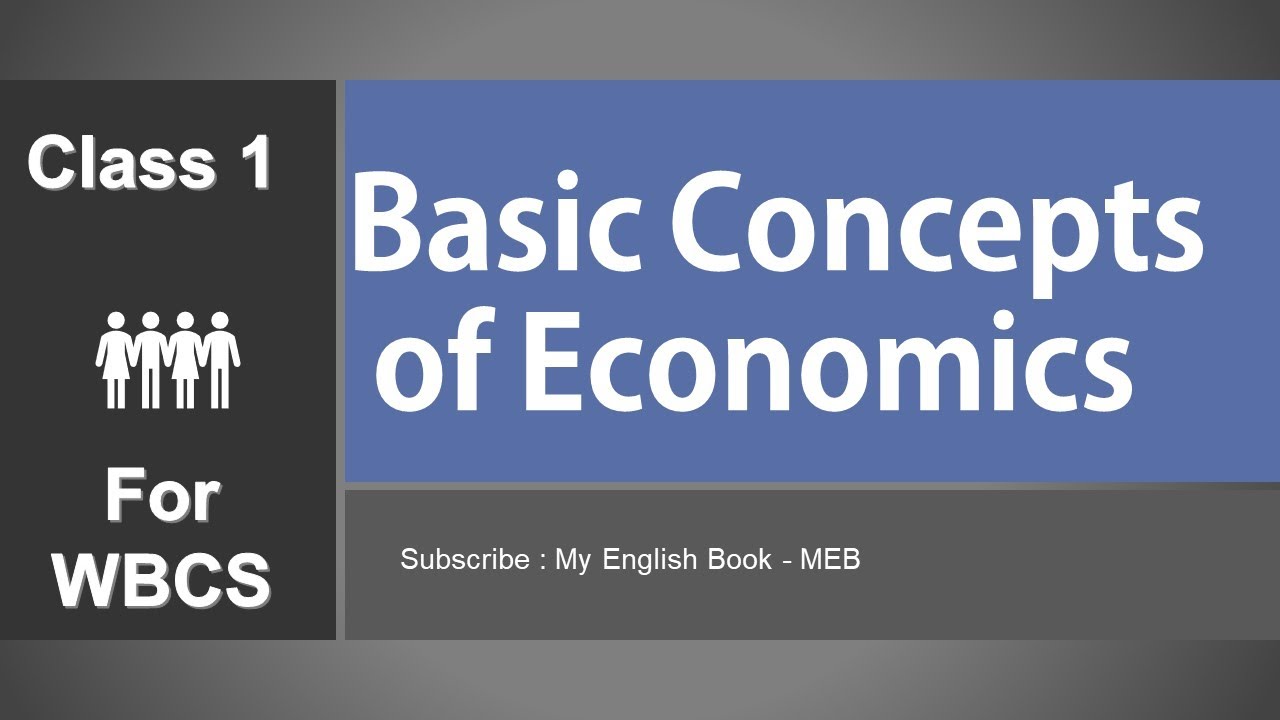 Basic Concepts of Economics | Economics Class for WBCS | wbcs economics ...