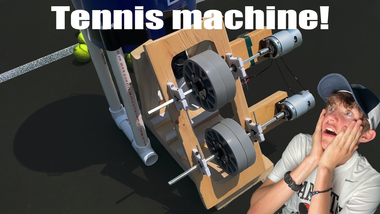 DIY TENNIS MACHINE - YouTube