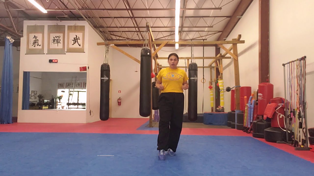 Drill: Small Jump Kick with a Toe Slap - YouTube