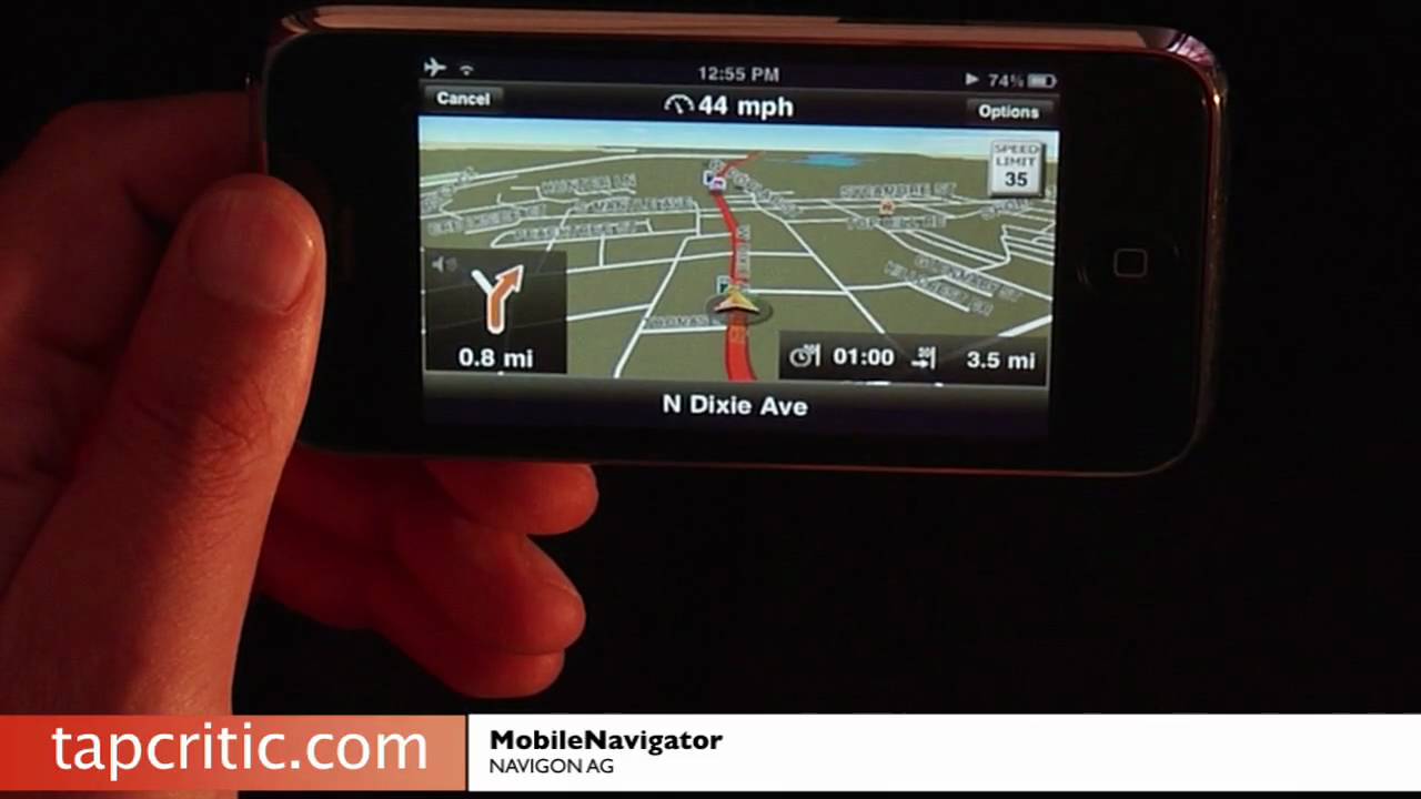 Mobile Navigator iPhone Review - YouTube
