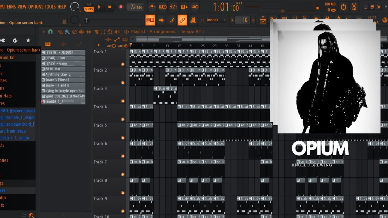 HOW TO MAKE *hard* BEATS FOR OPIUM | SILENT COOKUP ( fl studio21) - YouTube