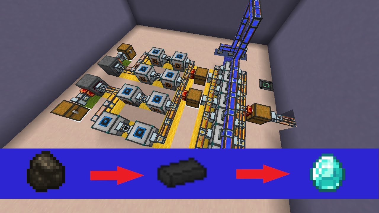 [Tutorial] How To Build a Diamond Generator in Modded Minecraft | 1.12. ...