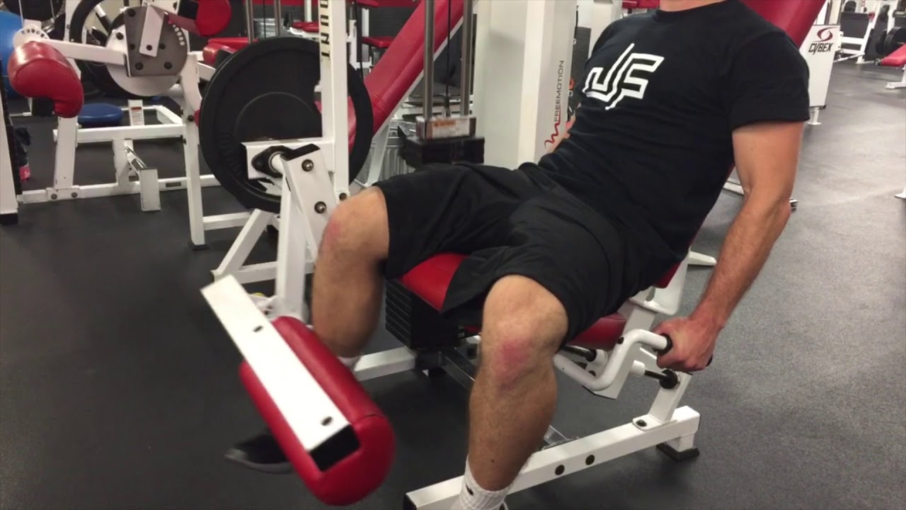 Single Leg Leg Extensions - YouTube