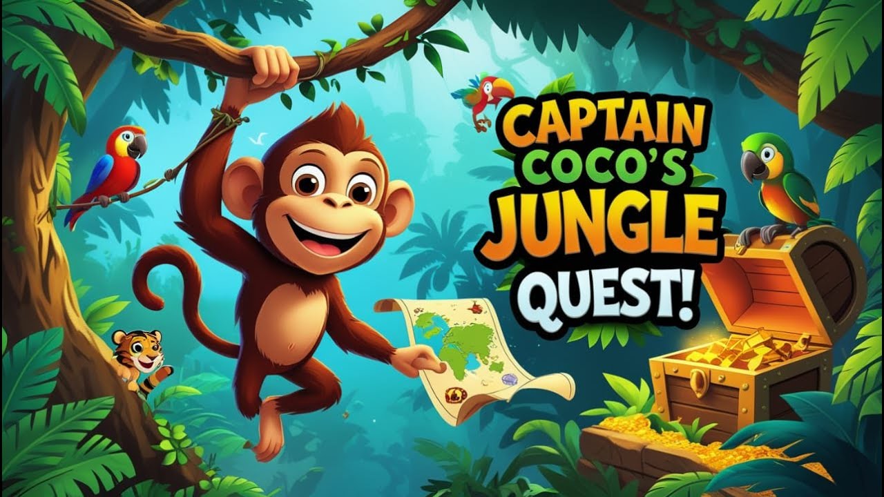 Captain Coco’s Jungle Quest 🐒 | Fun Jungle Adventure Rhyme for Kids | Learn & Explore | Kids ...