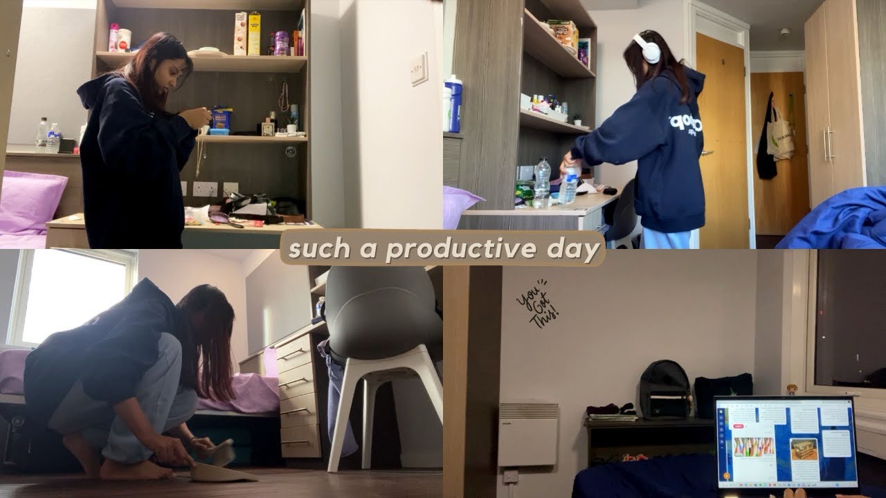 sunday reset : cleaning, organising and getting work done - YouTube