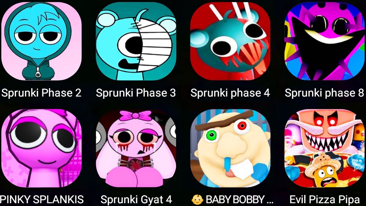 Sprunki But Everyone,Sprunki Gyat 2,Gyat 3,Sprunki Phase 3,Phase 4 ...
