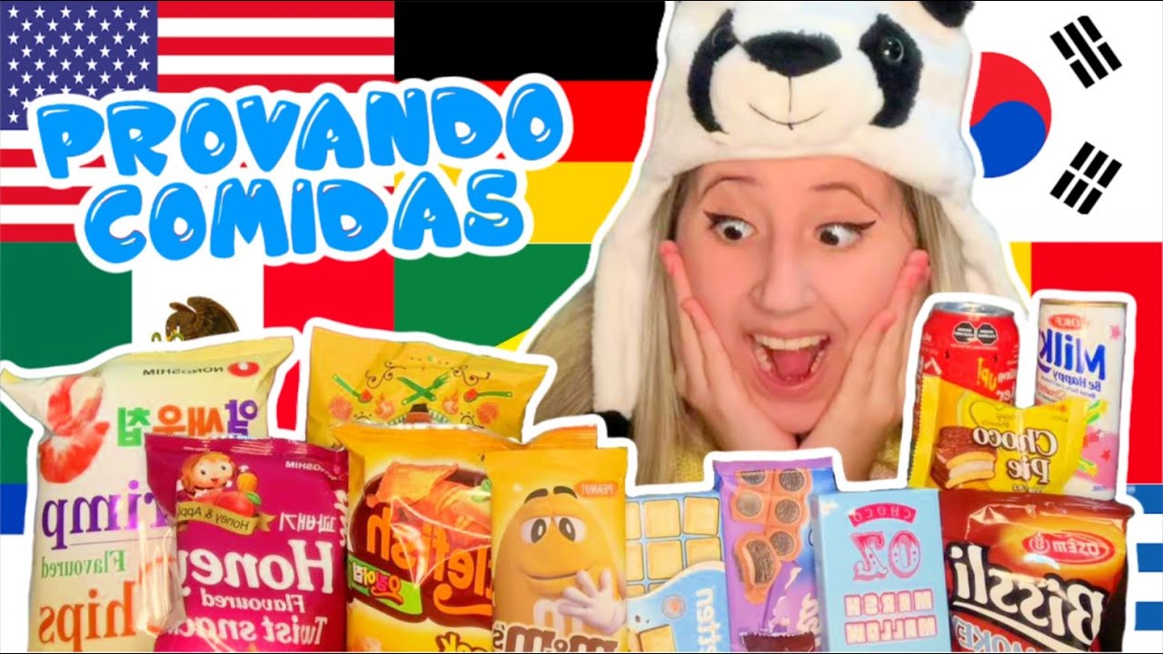 PROVANDO COMIDAS DE OUTROS PAÍSES!!😱 (vlog) - YouTube
