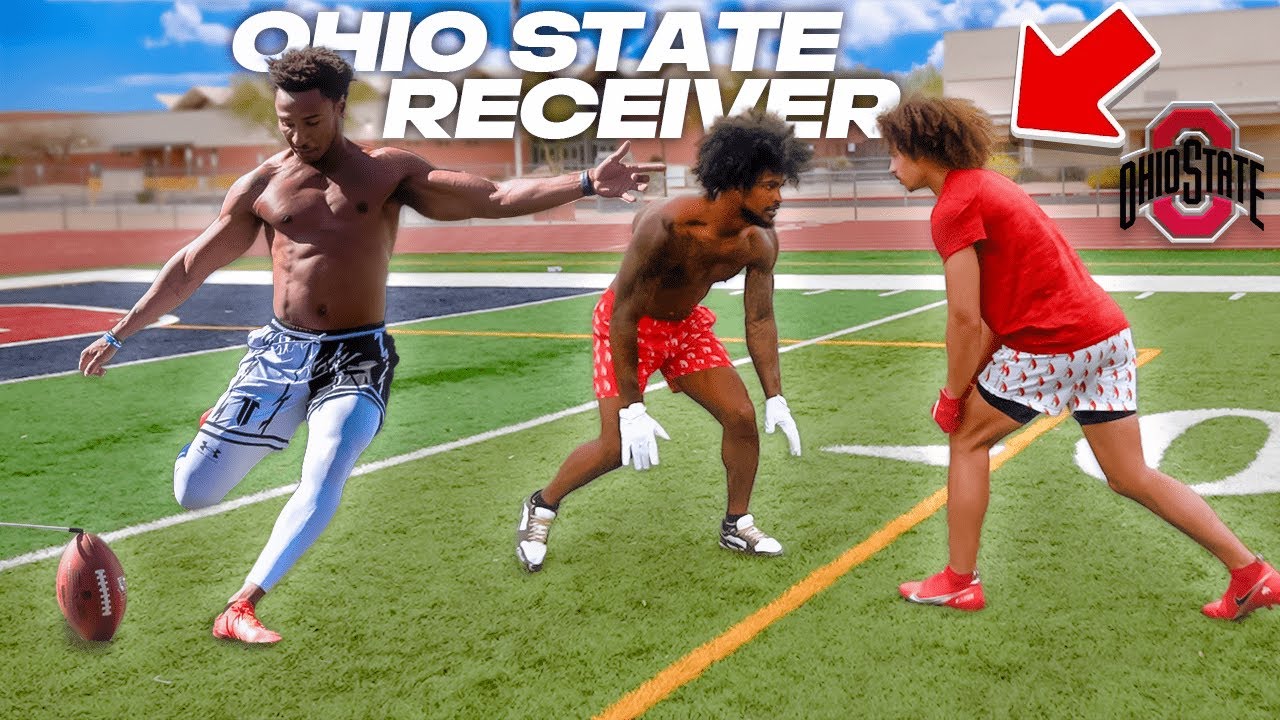 I CAUGHT PUNTS FROM DEESTROYING AND RAN ONE ON ONES WITH OHIO STATE ...