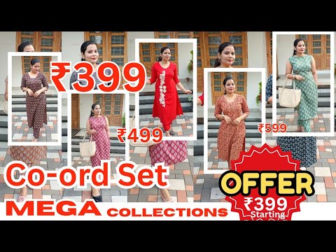 ₹399 Starting Co-ord Set Mega Collections ❤ Limited Time OFFER⏰
