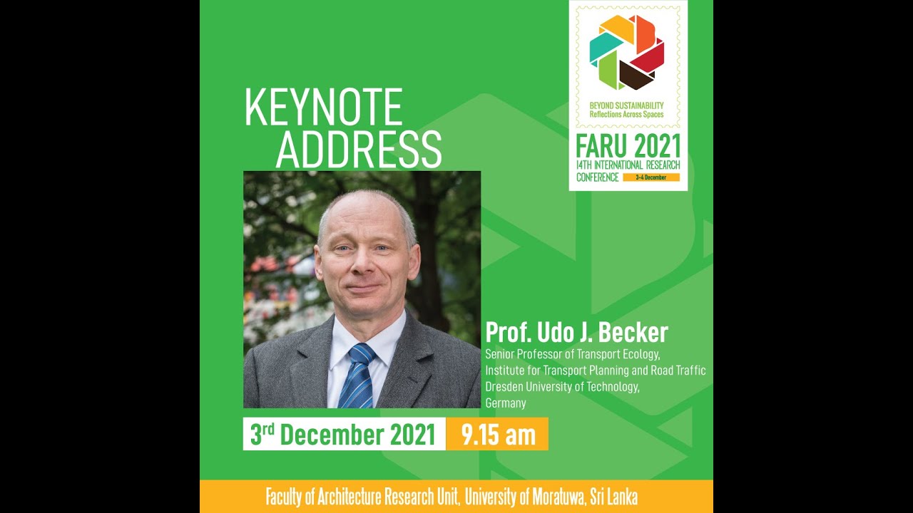 FARU 2021 - Keynote Speaker Prof. Udo J. Becker - YouTube