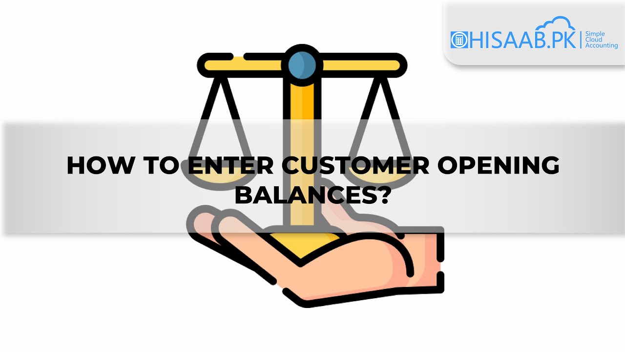How to enter customer opening balances? - YouTube