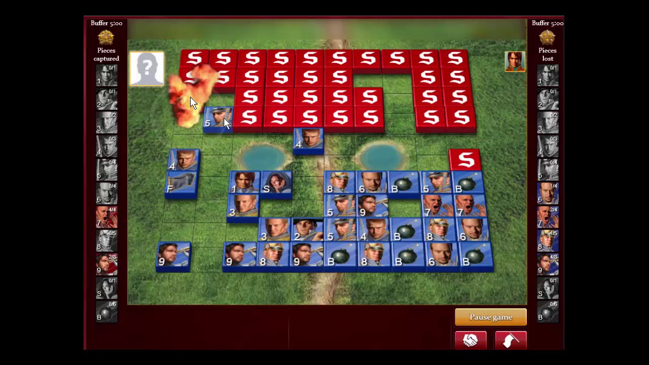 Mystery Player Stratego Tutorial Series(Flag up Front) Game 19 of 25 ...