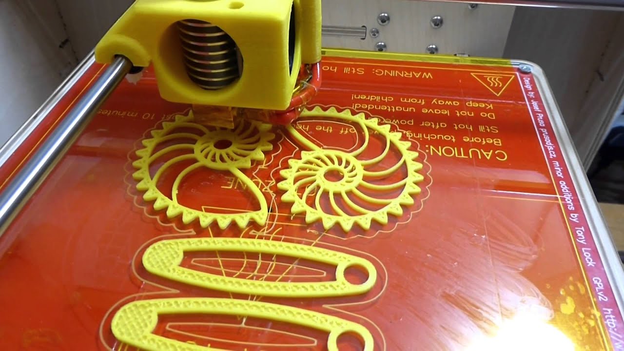 THREEDY 3D Printer - Printing a Nautilus Gear - YouTube