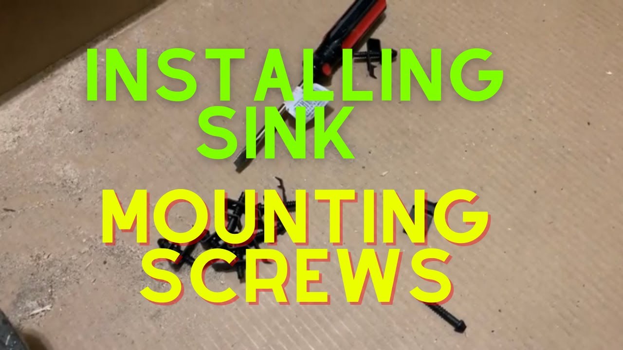 How to install sink mounting screws - YouTube