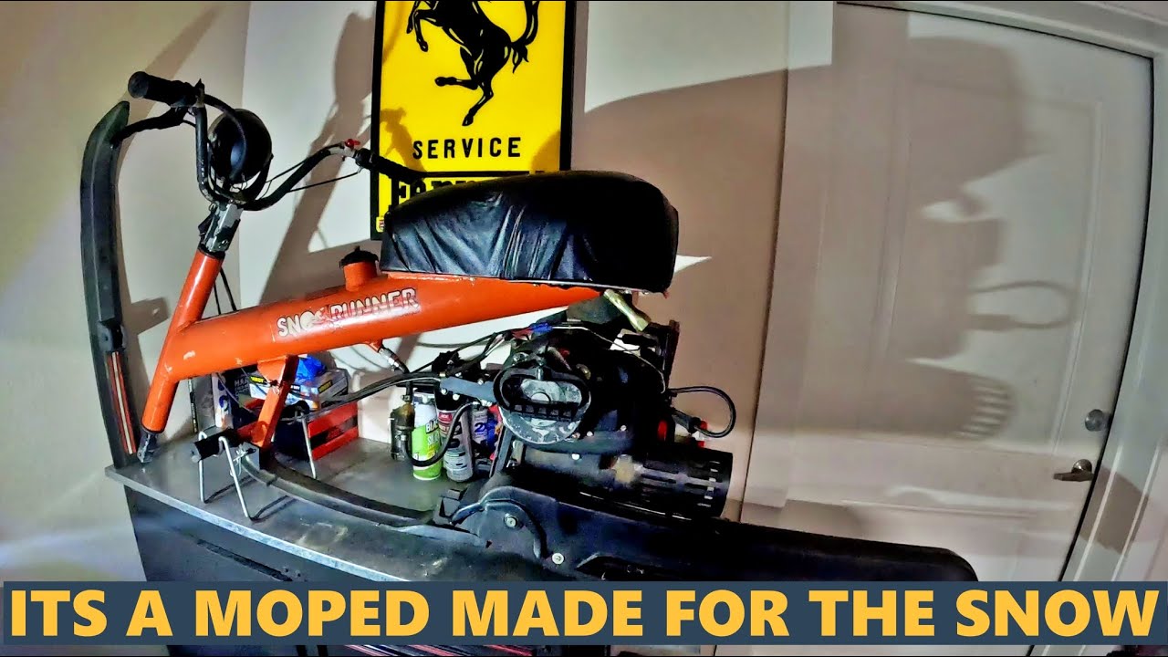 The Chrysler Sno Runner, a moped made for the snow. Back from the dead ...