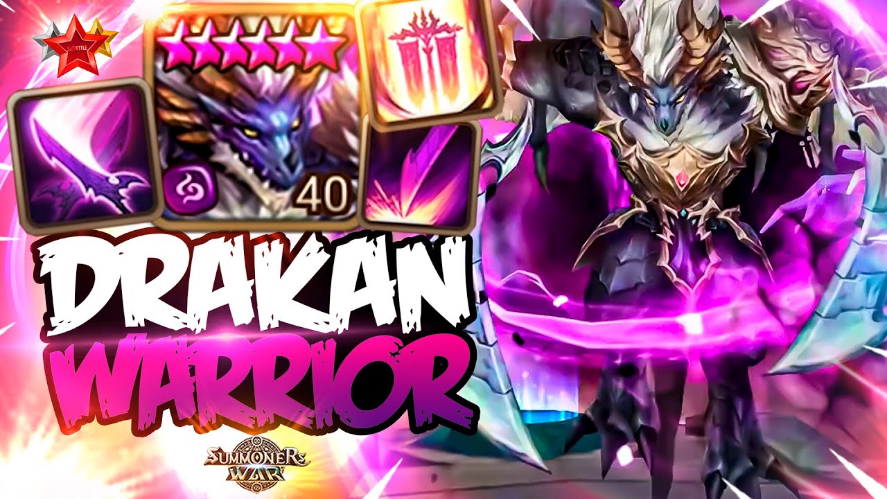 NEW Dark Drakan Warrior DRAKAR in Summoners War - YouTube