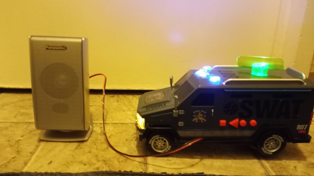 speaker mod Road Rippers Rush and Rescue SWAT truck - YouTube