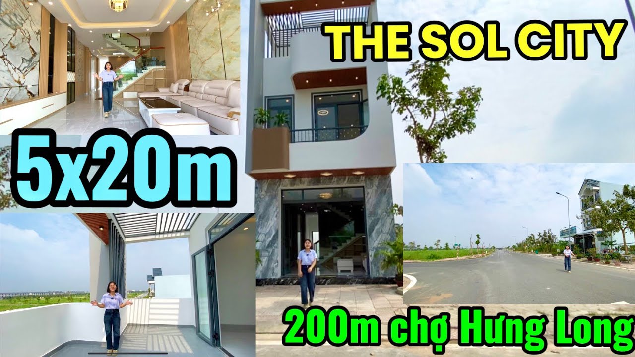 THE SOL CITY ( sau Chợ Hưng Long ) - THIÊT KẾ 2 LẦU 5PN || 5x20m HIẾM ...
