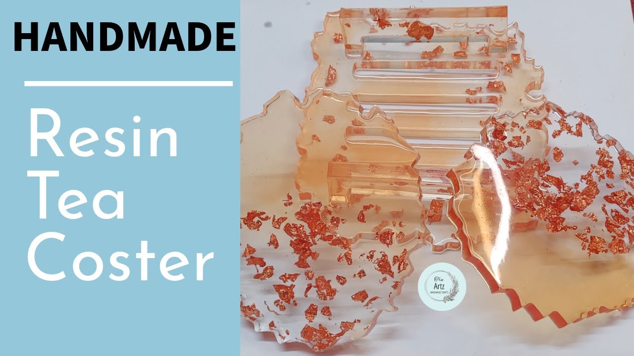 Resin tea coasters | Resin Crafts for beginners | How to make Resin ...