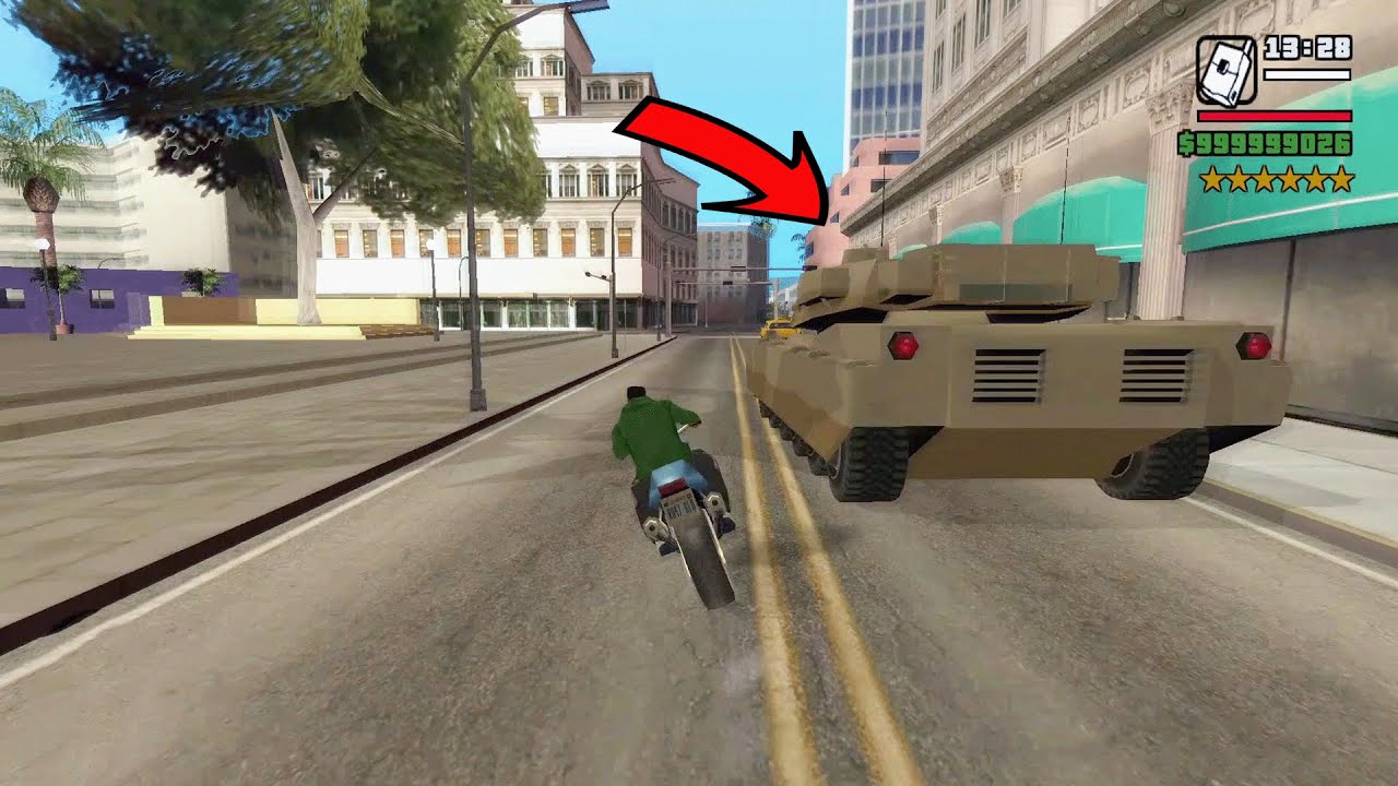 6 Star Wanted Level - Riding across the map on an FCR-900 - GTA San ...