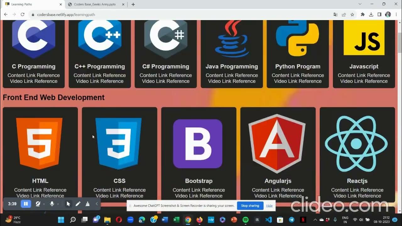Coders Base Platform by Team Bong Hackodies - YouTube