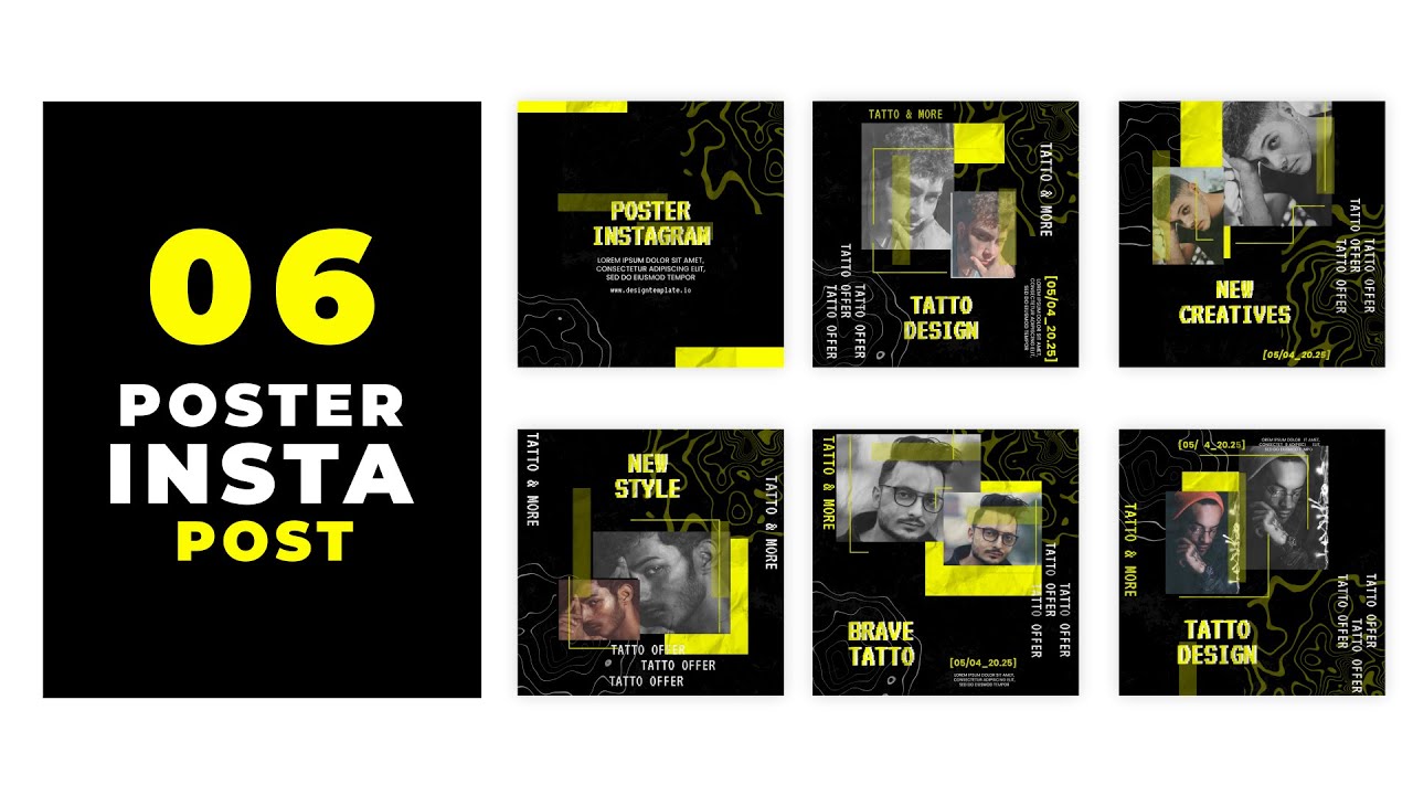 Poster Instagram Post After Effects Templates - YouTube