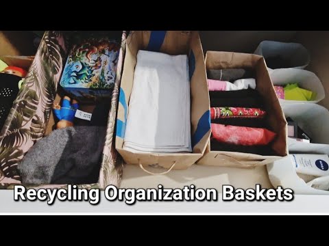 Recycling Storage Organization Ideas ♻️ eco-friendly baskets 🧺 - YouTube