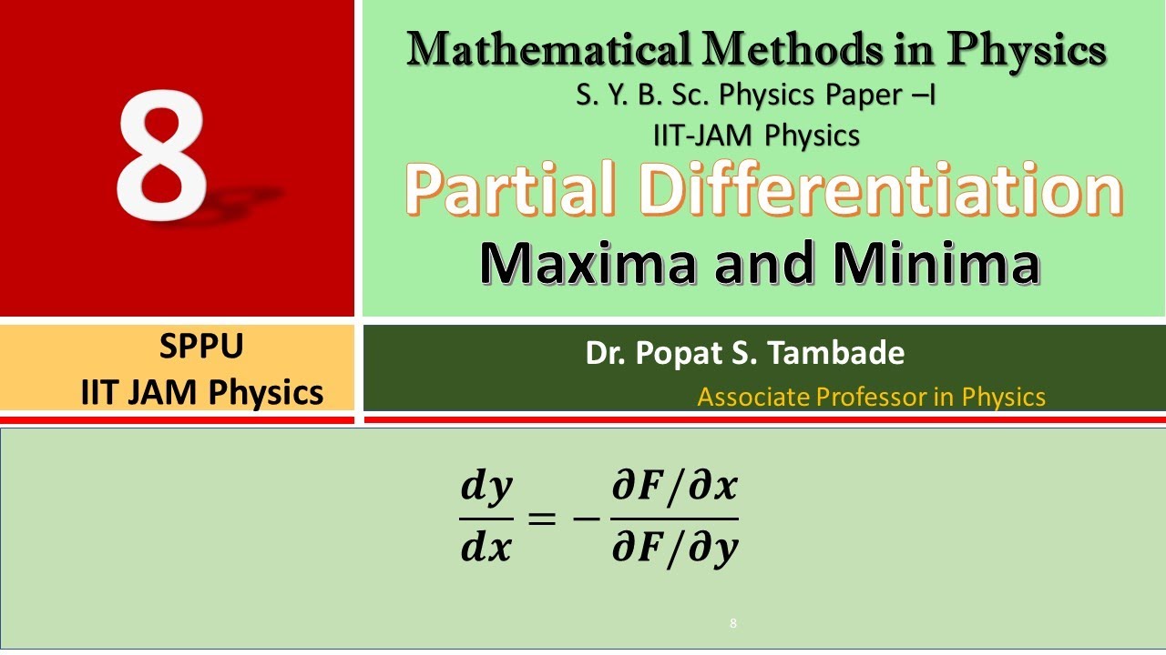 Maxima and Minima | Partial Differentiation | BSc II Physics | IIT JAM ...
