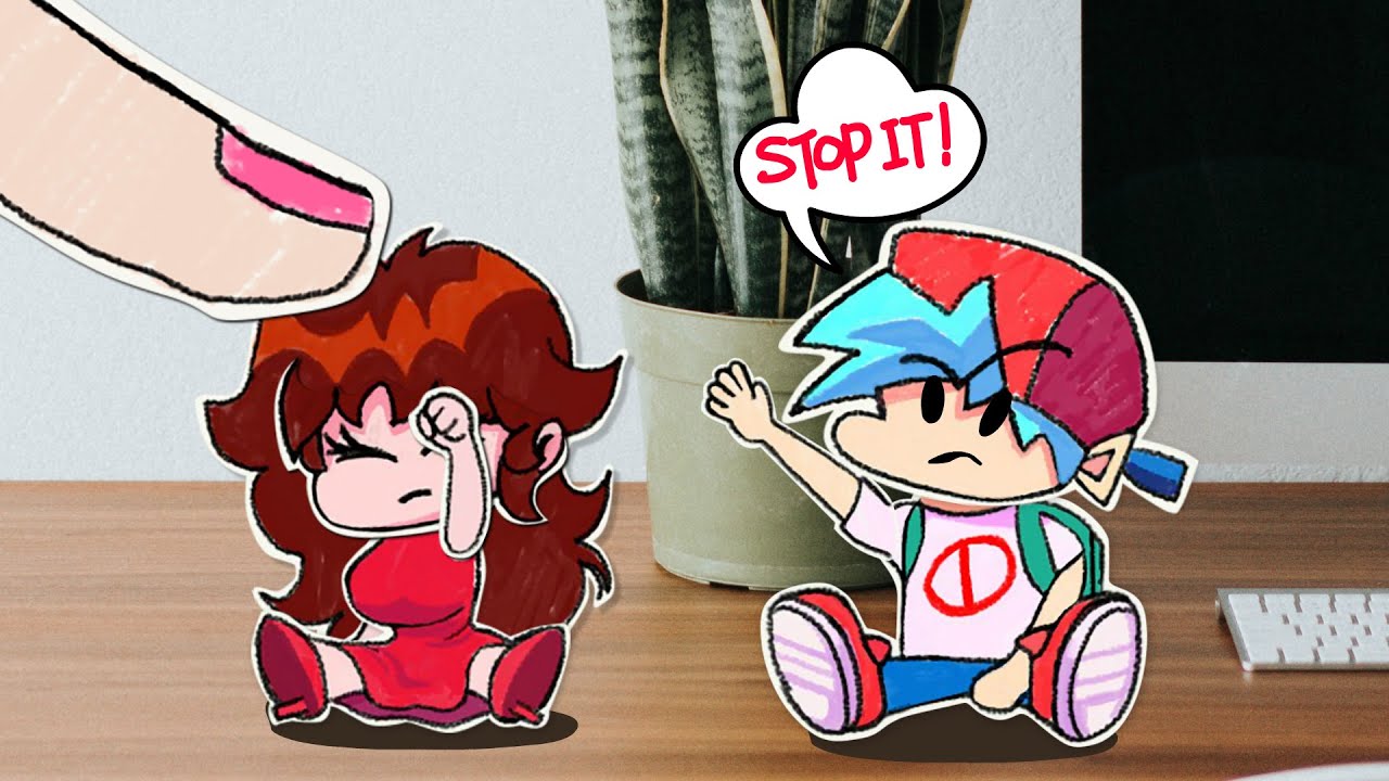 Chibi Fnf | FNF vs Finger | Friday Night Funkin' | FNF Animation | GF ...